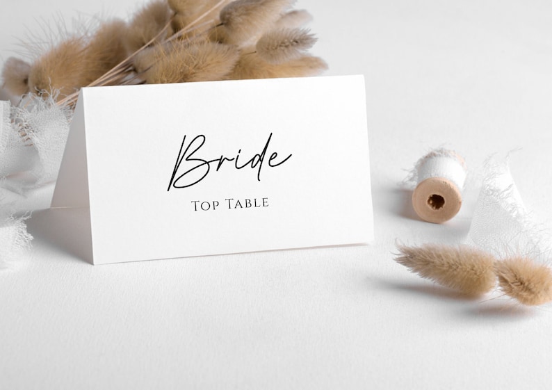 Place Card Template Printable Tent Fold Name Card Editable - Etsy