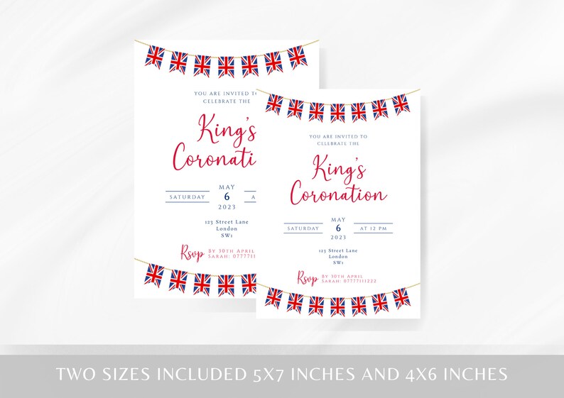 Coronation Party Invitation Template Printable Kings - Etsy