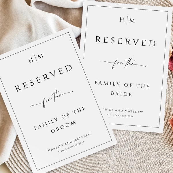 Reserved Table Sign - Etsy