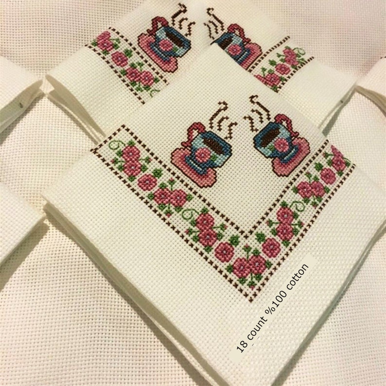18 Count Cotton Aida Fabric for Cross Stitch & Embroidery - Etsy