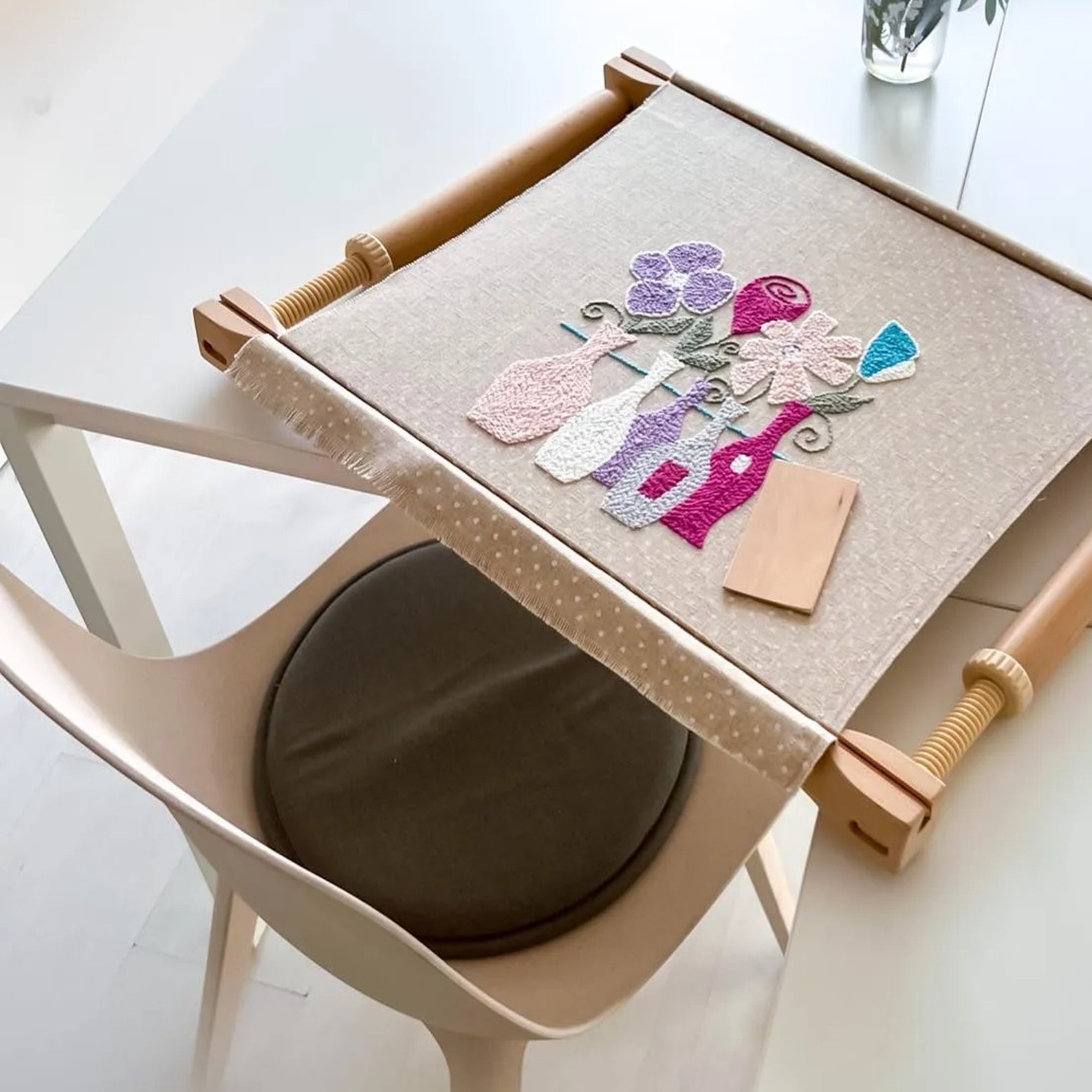 Nurge Embroidery Frame Adjustable Tension Tapestry - Etsy