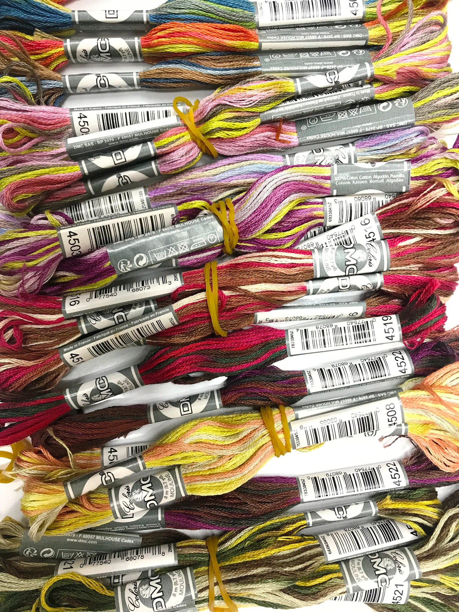 DMC Coloris Thread Set, 24 Color Collection, Full Set of 24 Colours ...