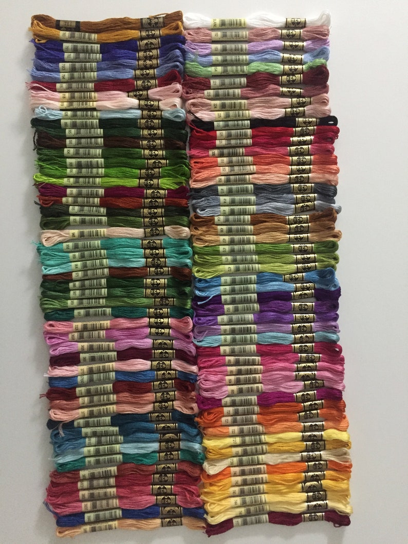 Genuine DMC Floss Set 100 Colors Embroidery Floss Mouliné - Etsy