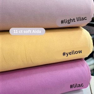 11 Count Soft Aida Cloth, 100% Cotton Cross Stitch Fabric - Etsy