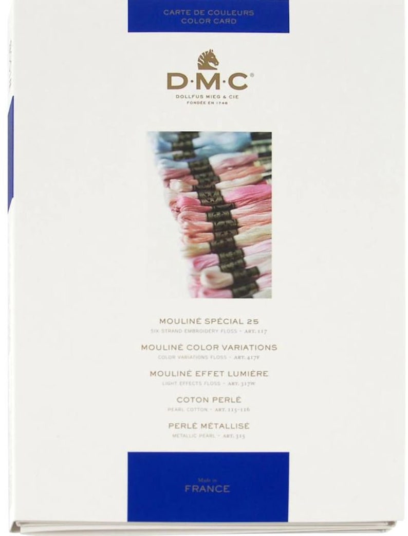 DMC Floss Colour Card With 500 Real Thread,floss Sample,craft Tools ...