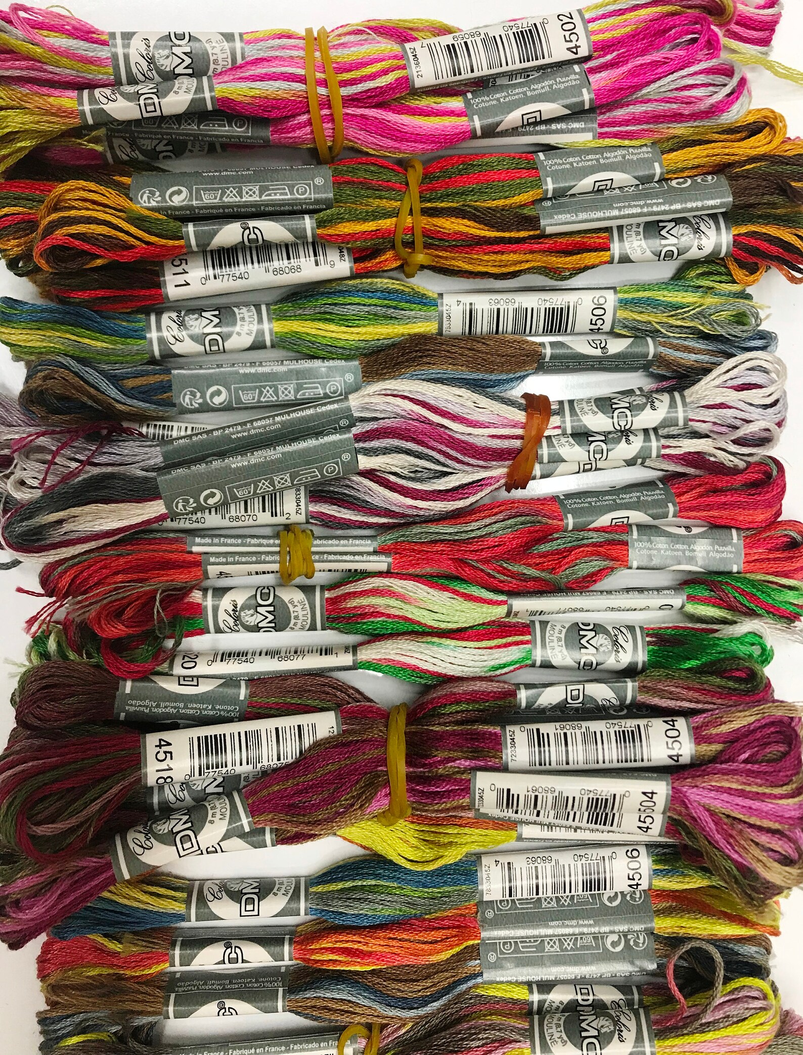 DMC Coloris Thread Set, 24 Color Collection, Full Set of 24 Colours ...