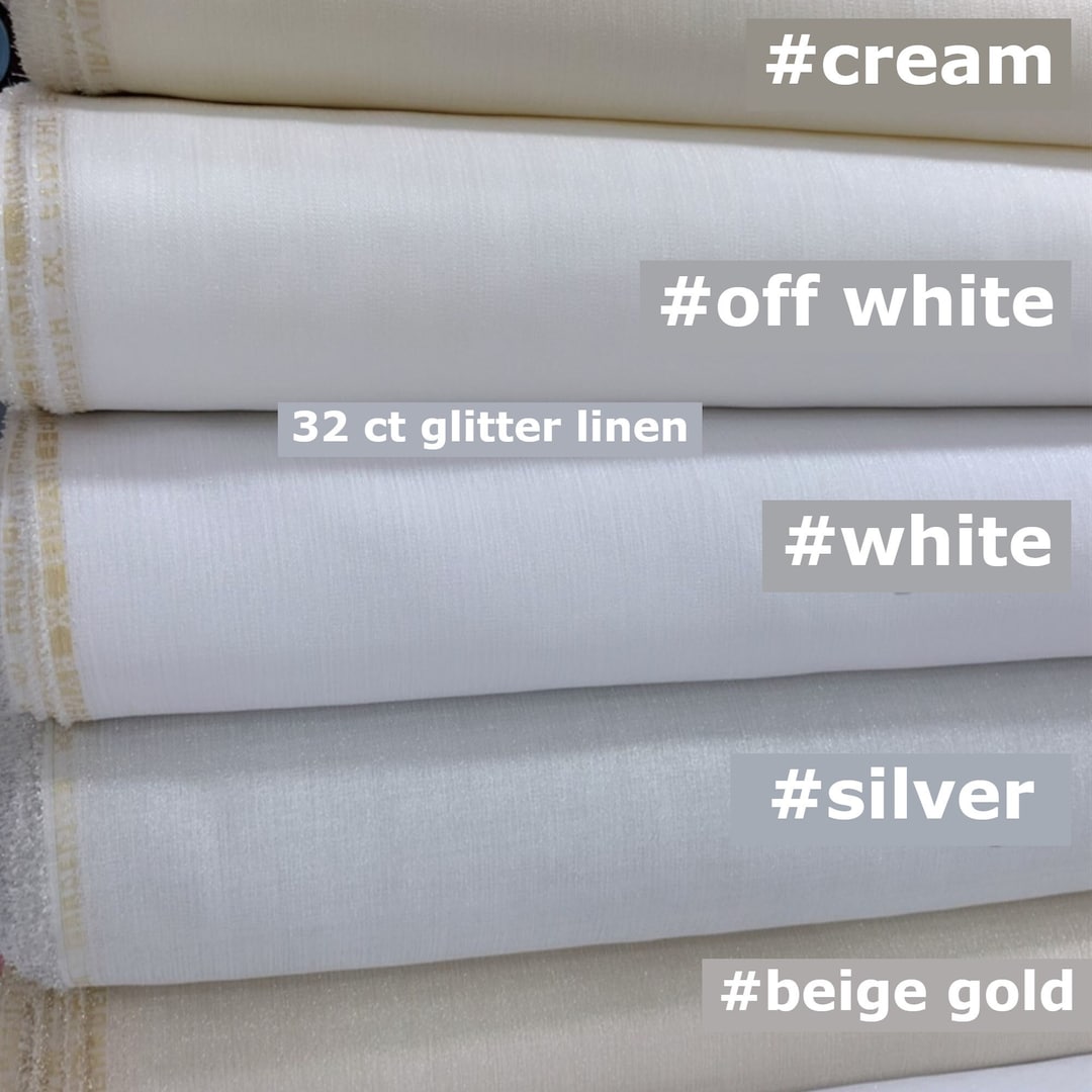 32 Count Sparkle Linen Opalescent Aida Look, 32 Count Linen Fabric, 32 ...