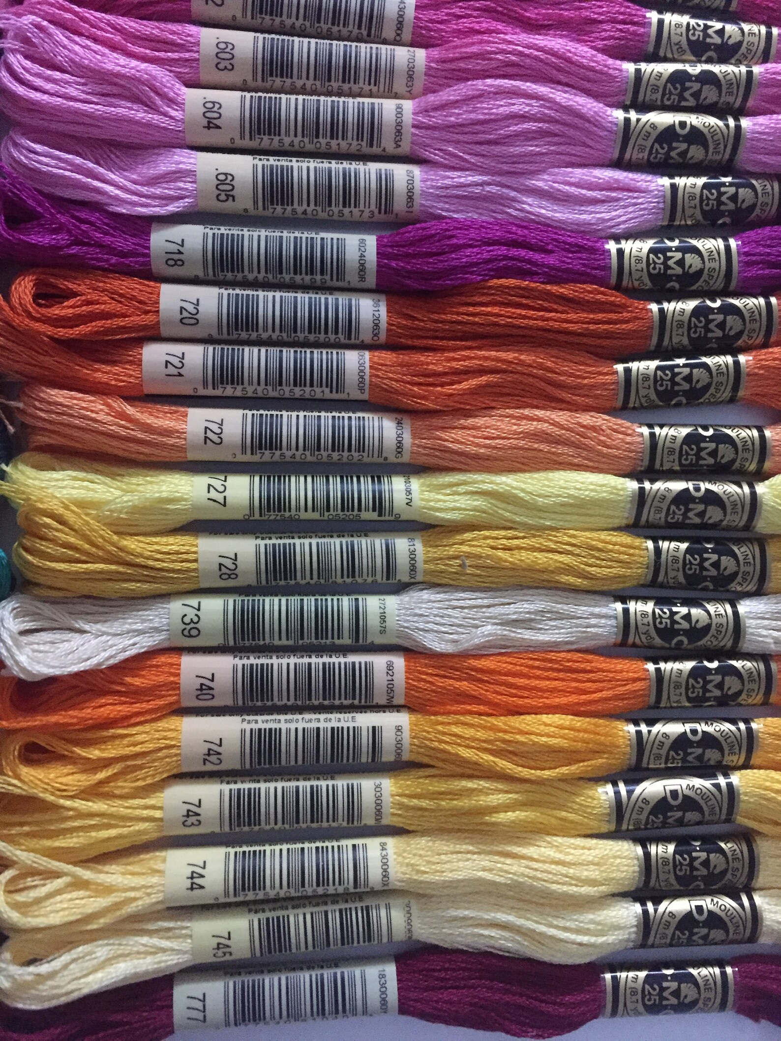 Genuine DMC Floss Set 100 Colors Embroidery Floss Mouliné - Etsy