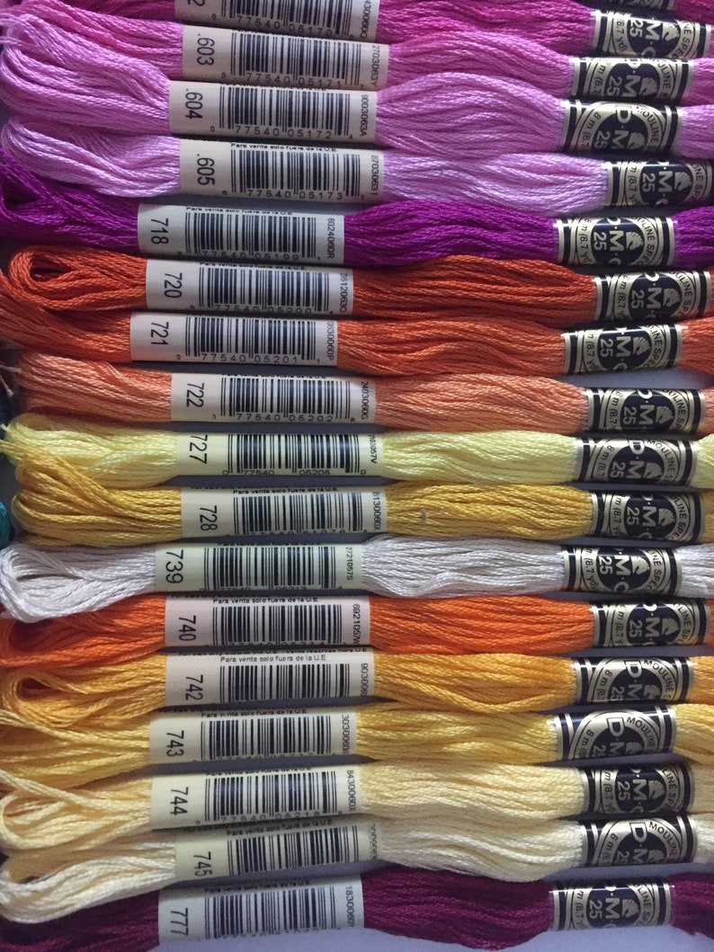 Genuine DMC Floss Set 100 Colors Embroidery Floss Mouliné - Etsy