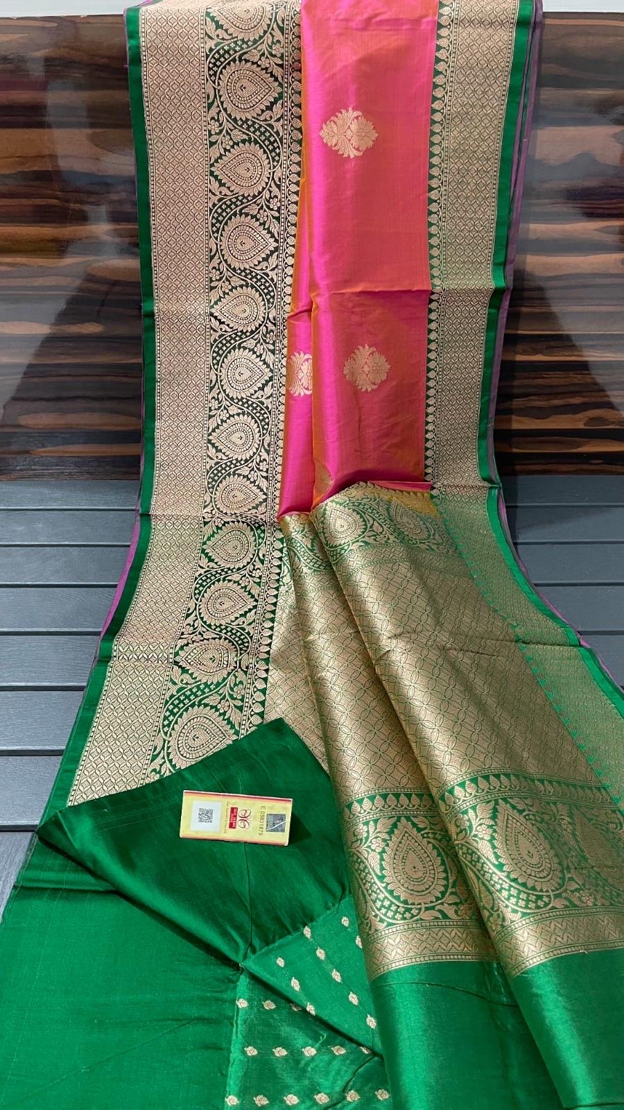 Pure Handloom Banarasi Katan Silk Saree - Etsy