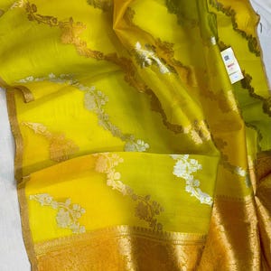 Pure Rangkat Kora Handloom Silk Saree With Beautiful Aari Design - Etsy