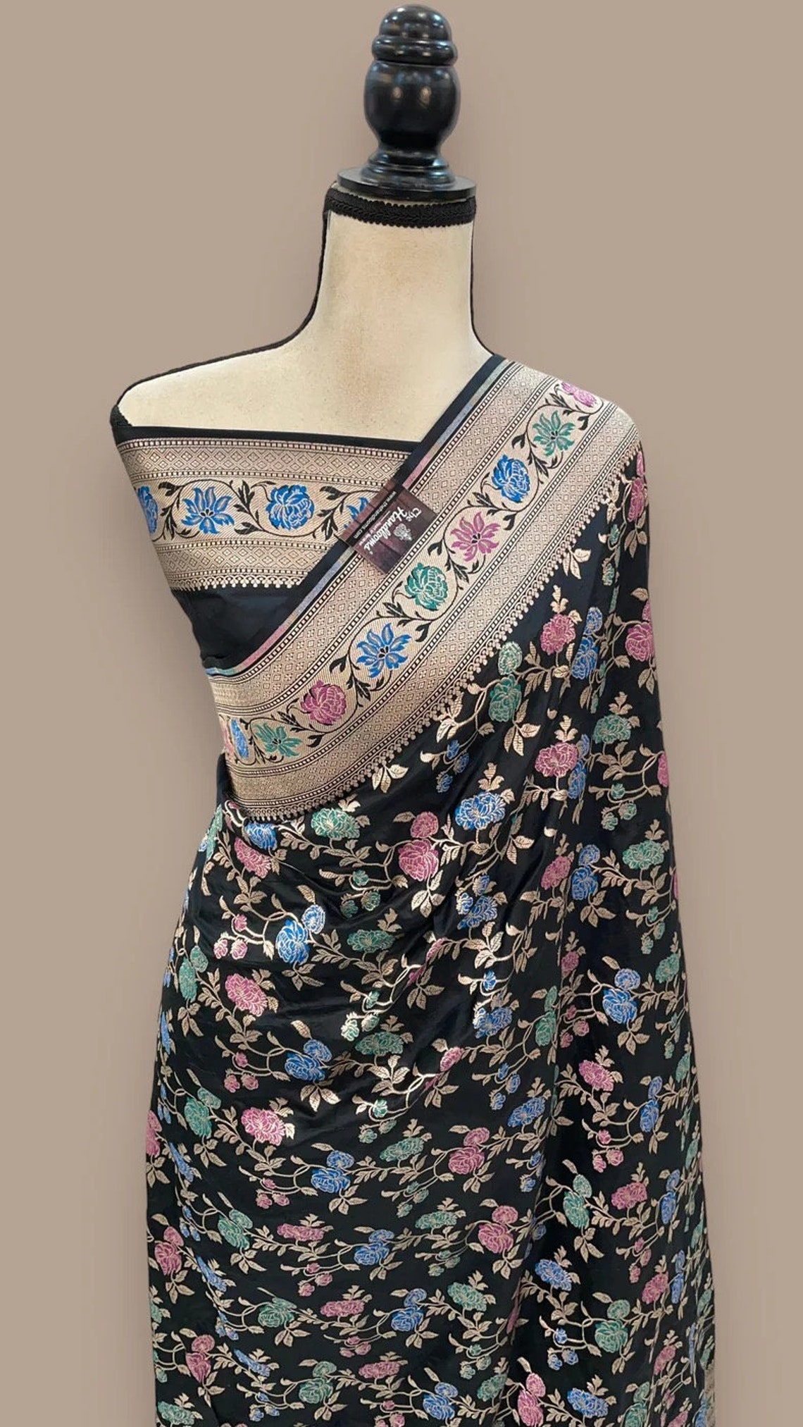 Pure Katan Silk Handloom Banarasi Saree - Etsy