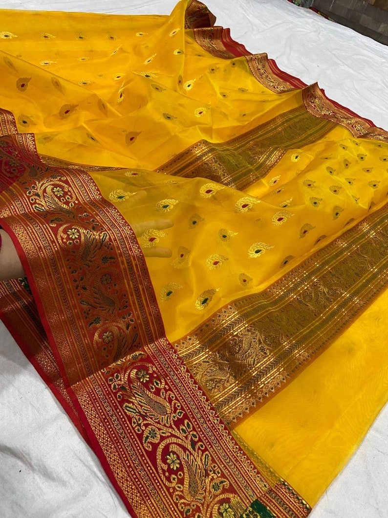 Original Handloom Chanderi Silk Saree - Etsy