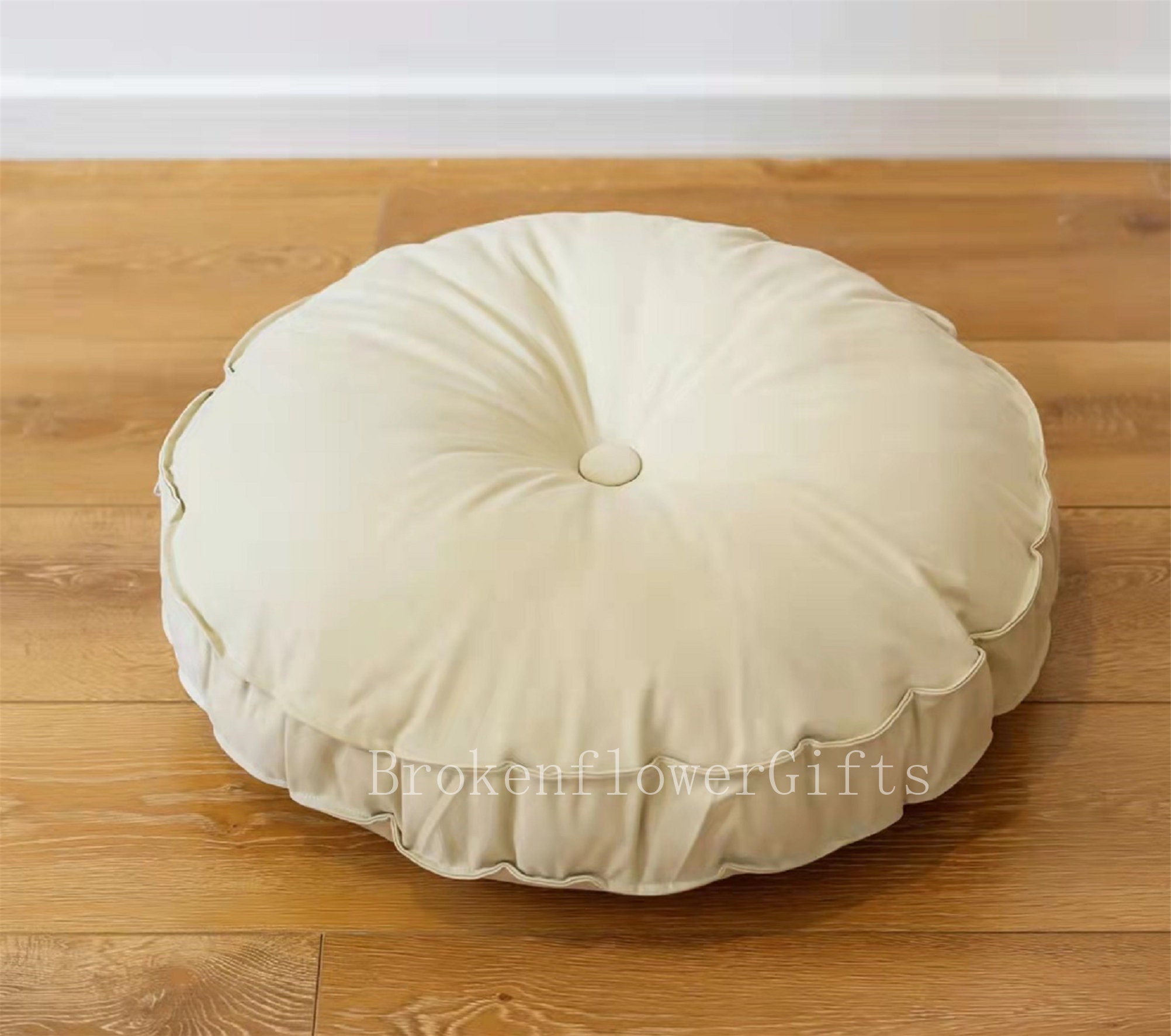 Thick Round Cushion Floor Cushion Floor Cushion Seating - Etsy