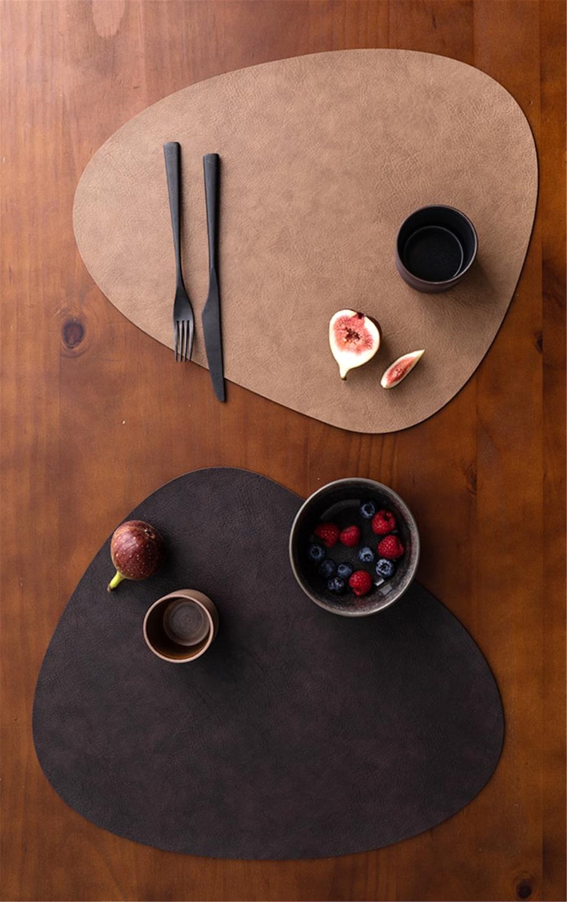 Faux Leather Placemat PU Leather Waterproof Table - Etsy