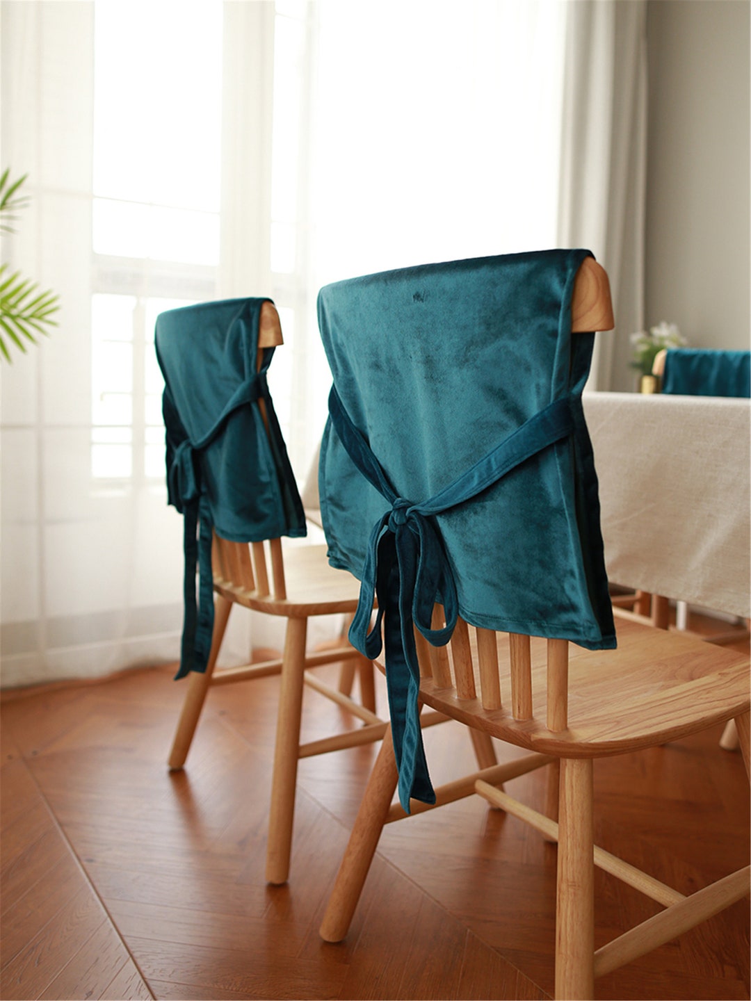 Multi-colors Chair Slipcover-velvet Chair Back Cover,dining Room Chair ...