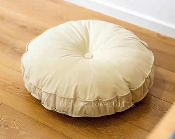 Thick Round Cushion Floor Cushion Floor Cushion Seating - Etsy