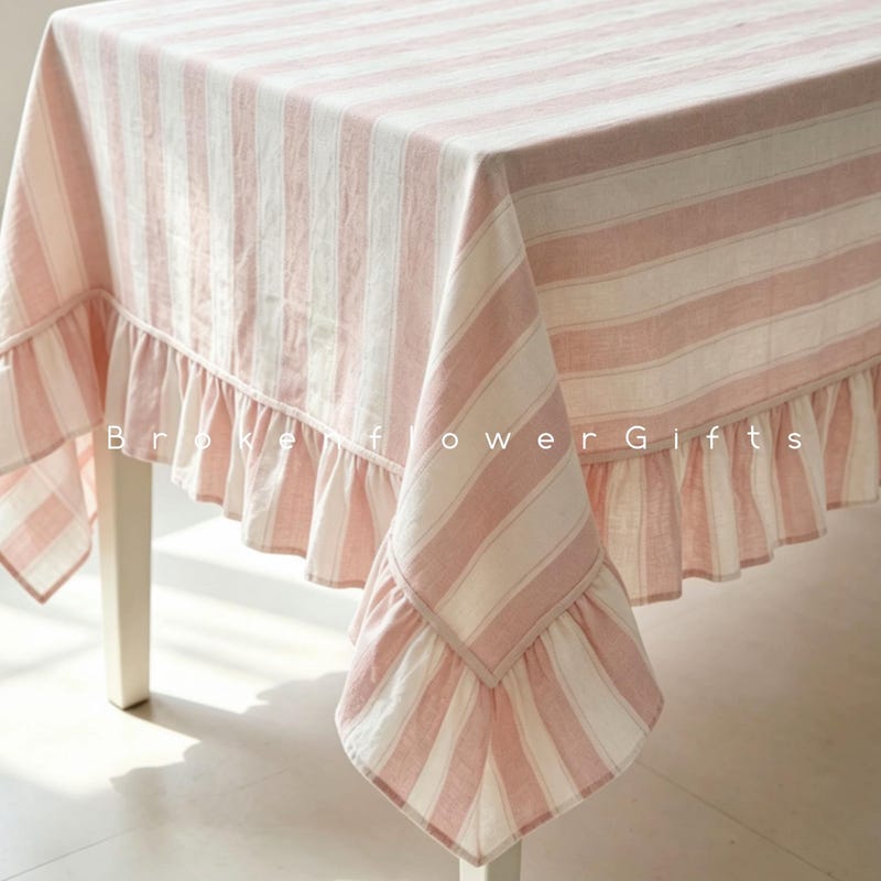 Striped Tablecloth - Etsy