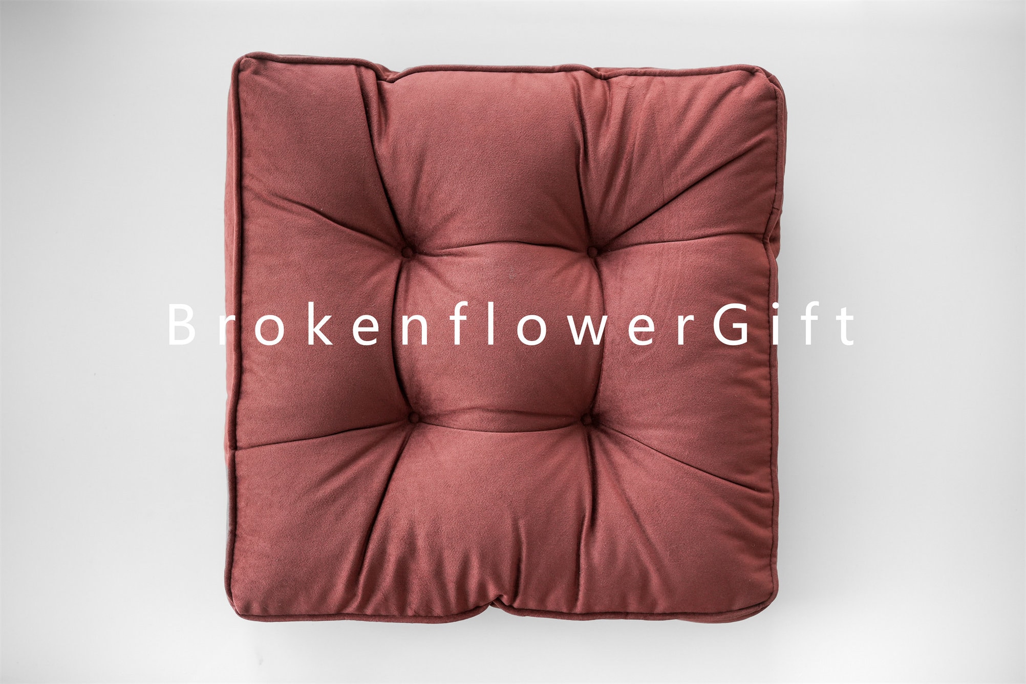 Cushion, Velvet Seat Cushion With Ties - Chair Coshion - Multi Color ...