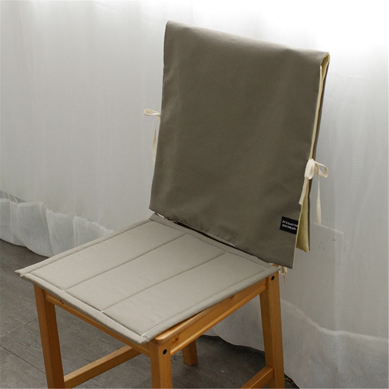 Pure Cotton Non Slip Chair Back Cover, No Sew Chair Back Cover, Custom ...