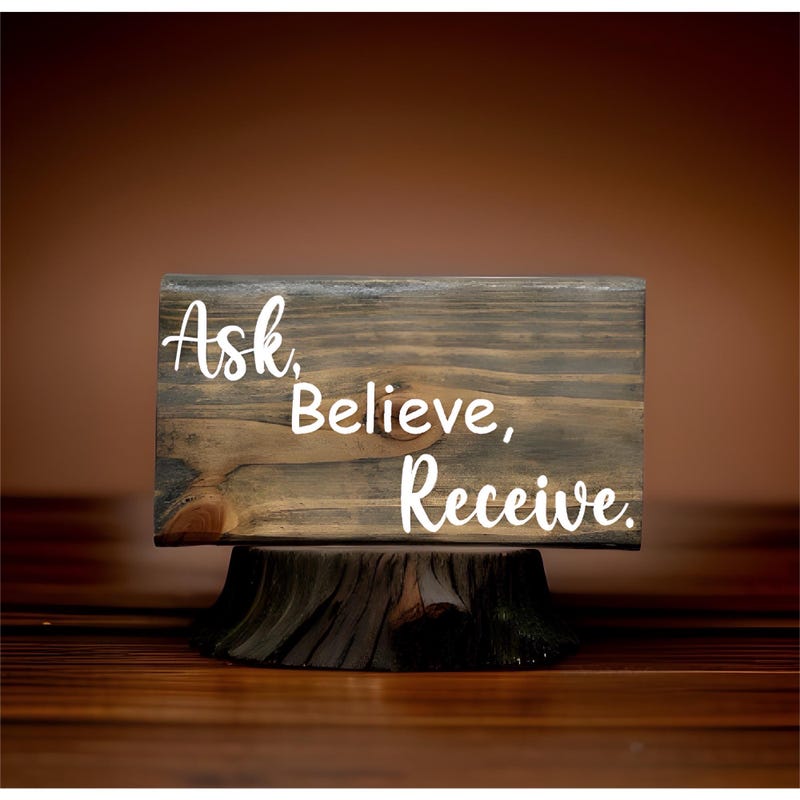 Ask Believe Receive - Etsy