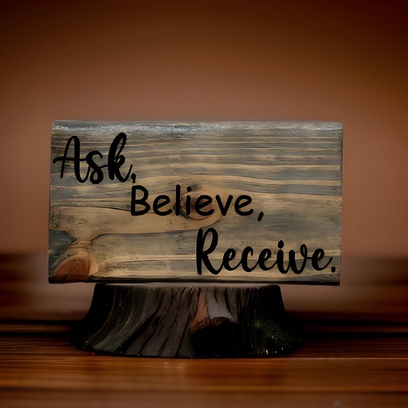 Ask Believe Receive - Etsy