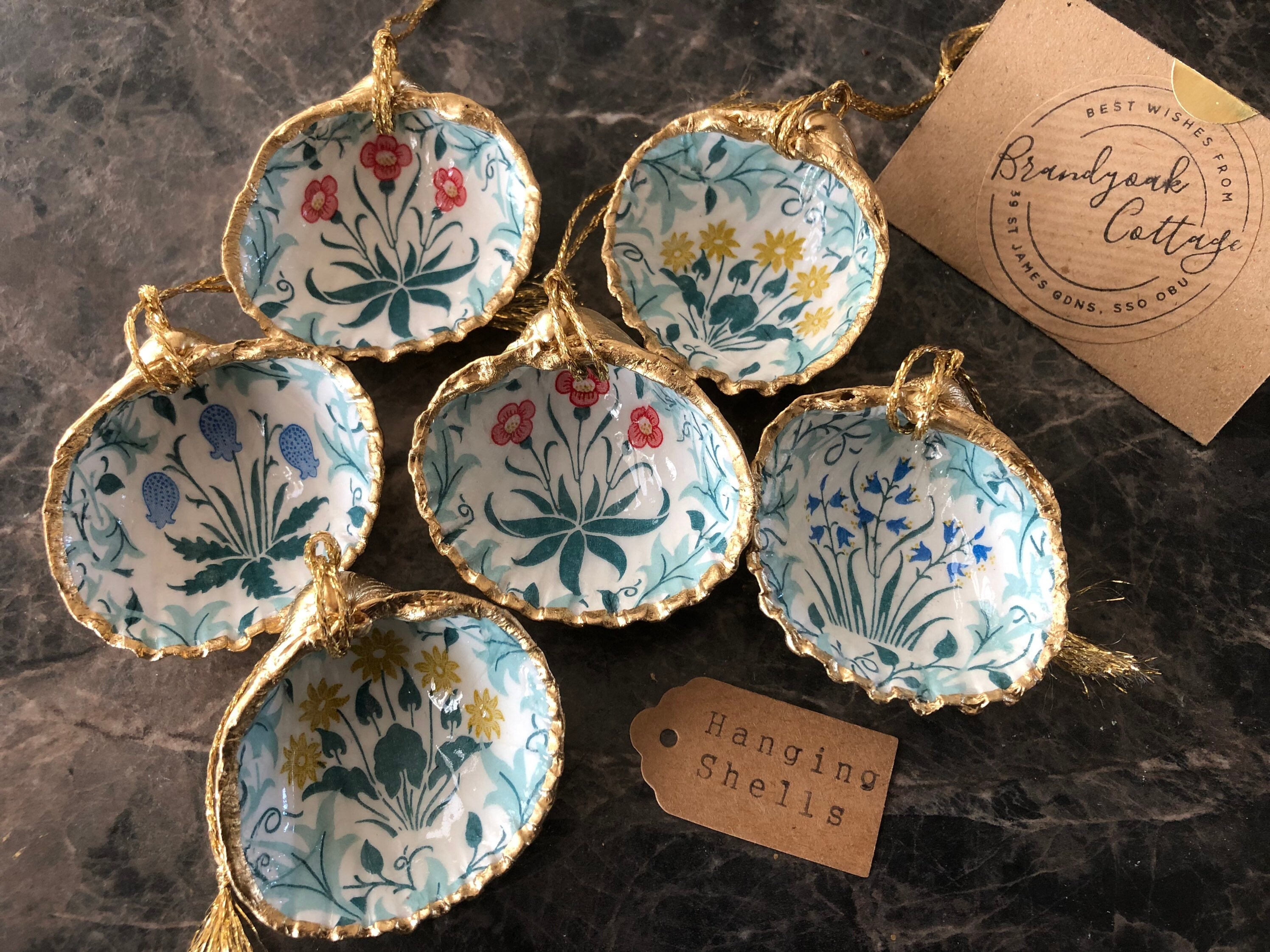 William Morris Spring Decor Cockle Shell Decorations | Etsy UK