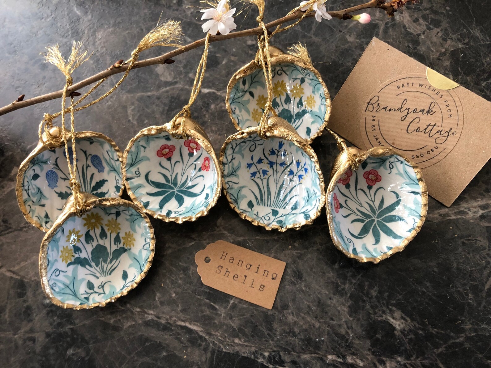 William Morris Spring Decor Cockle Shell Decorations | Etsy UK