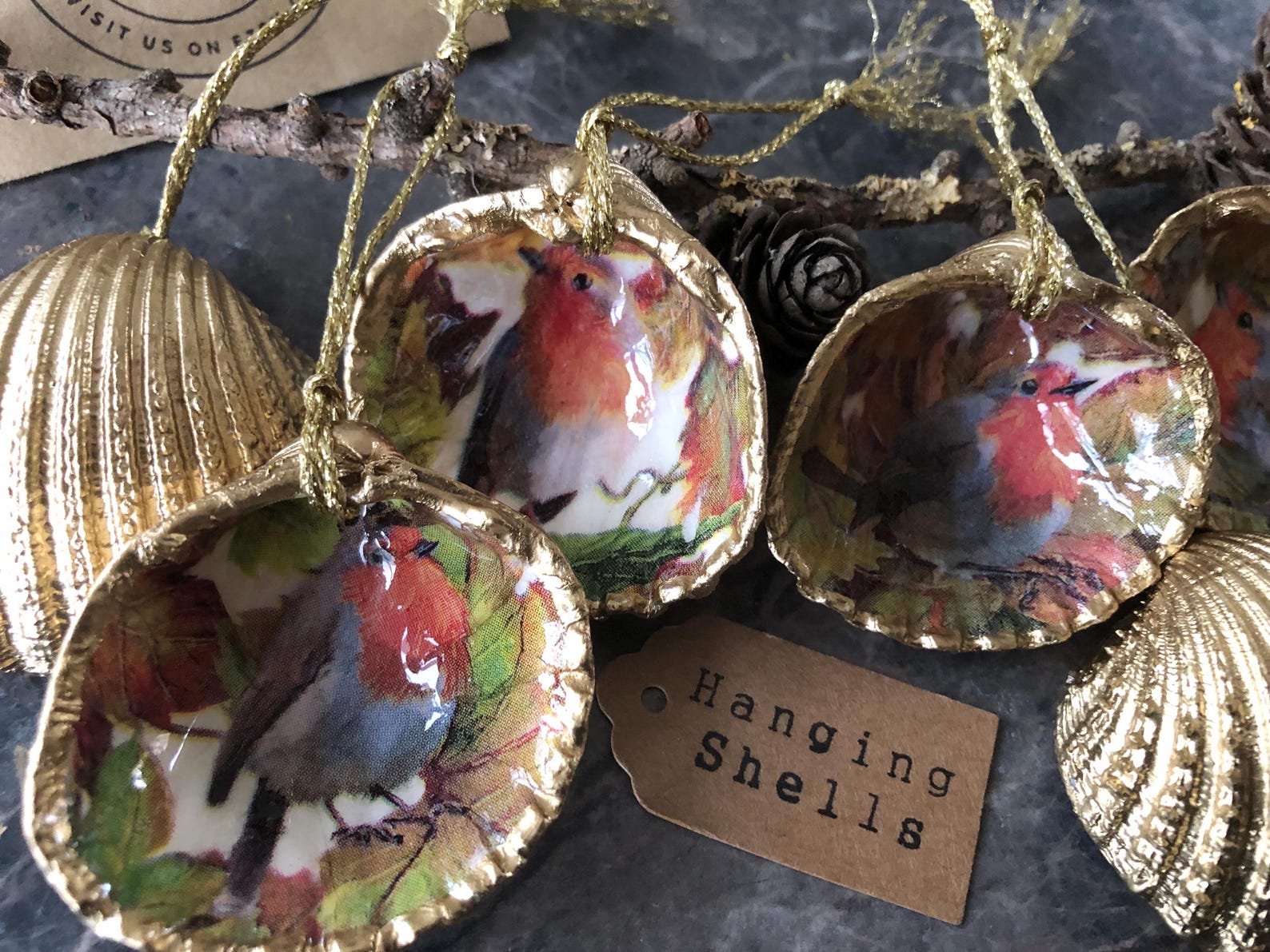 Robin Christmas Ornaments, Robin Christmas Tree Decoration, Hanging ...