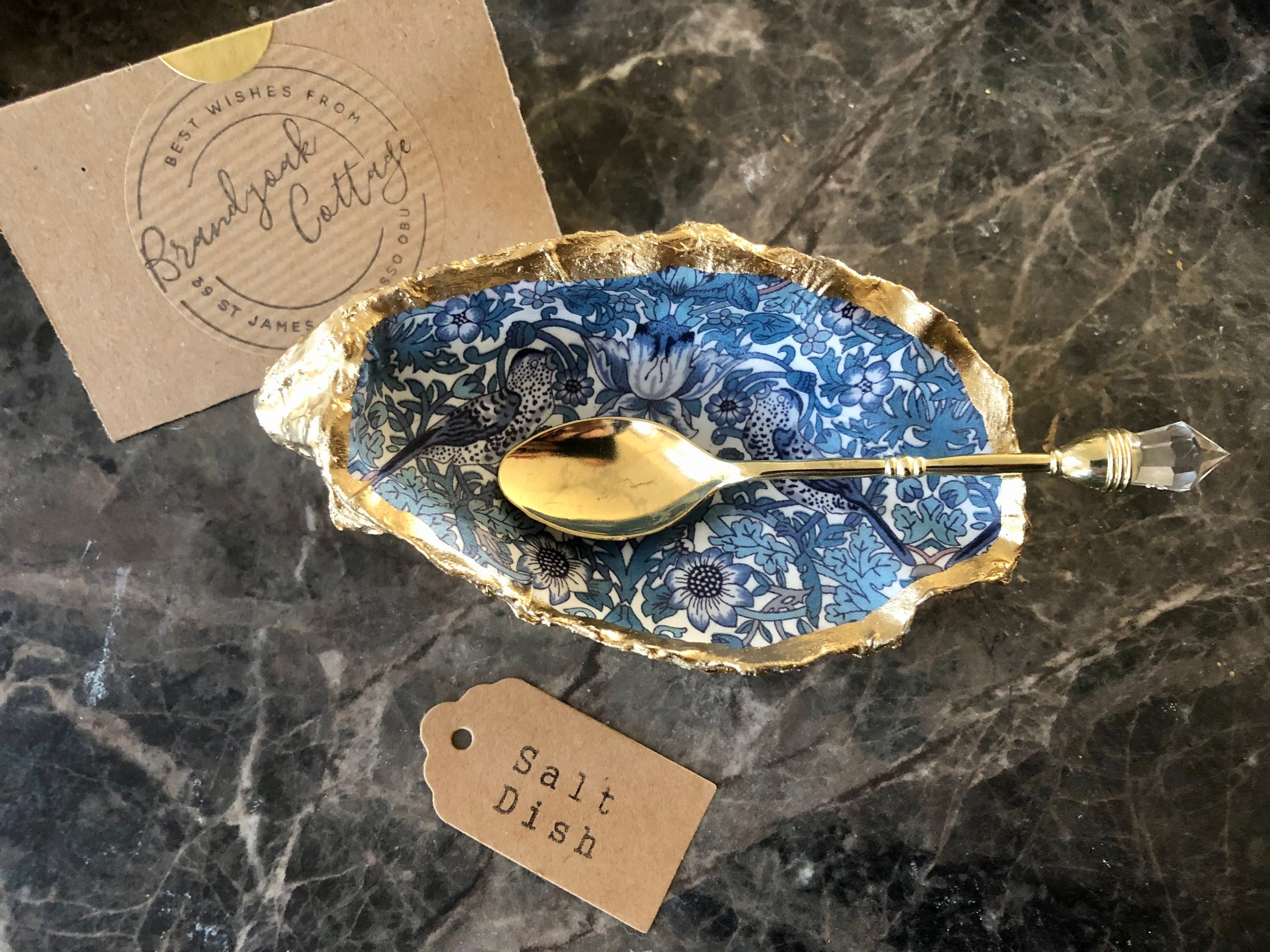 William Morris Strawberry Thief Blue White Single Oyster Shell - Etsy