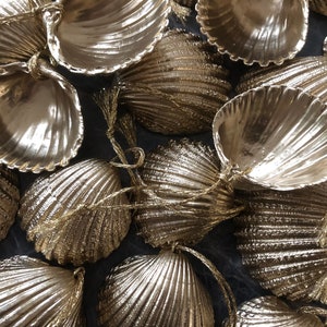 Bulk Gifts Gold Shell Wedding Favours Hanging Shell Decorations ...