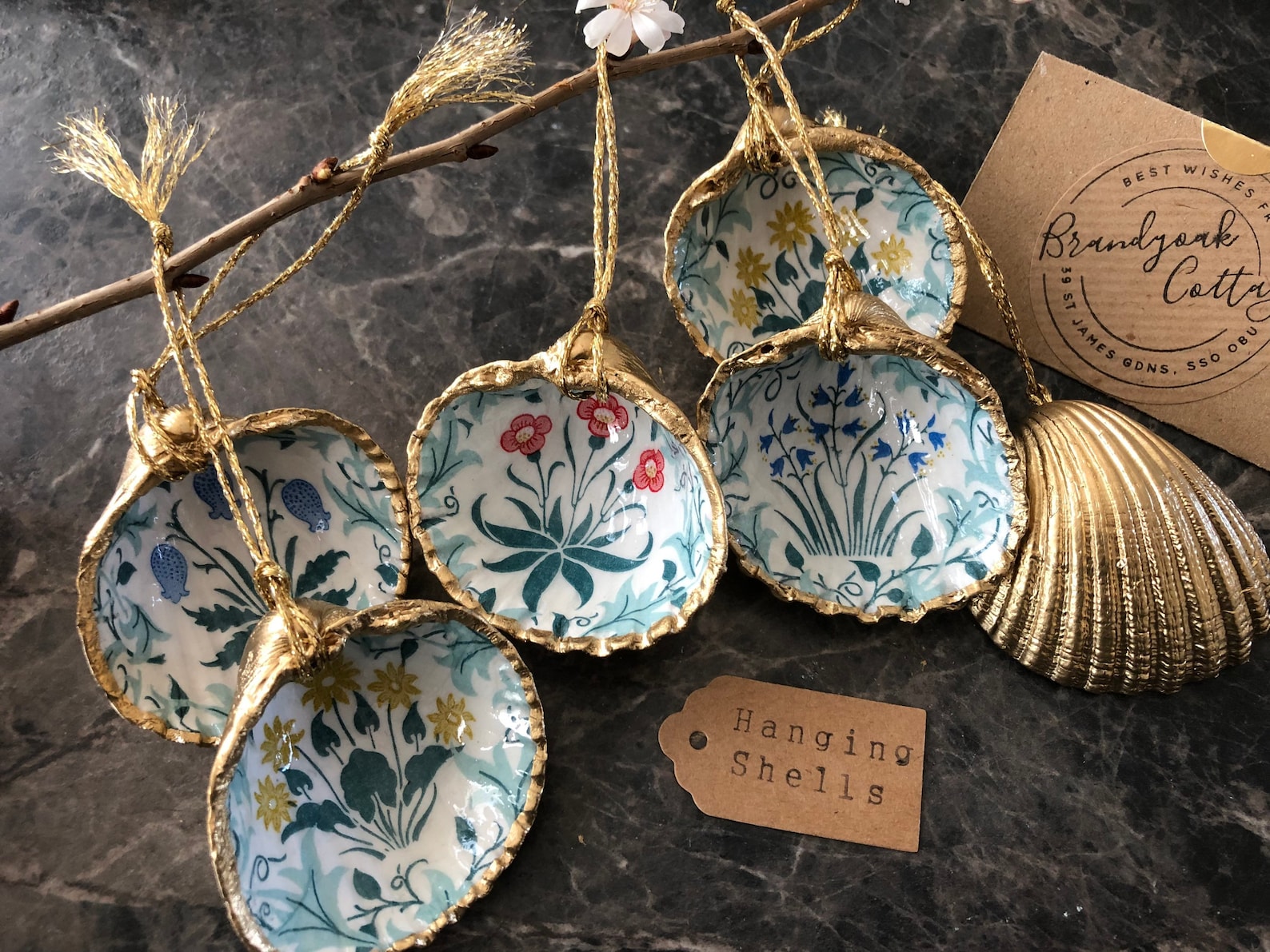 William Morris Spring Decor Cockle Shell Decorations | Alternative ...