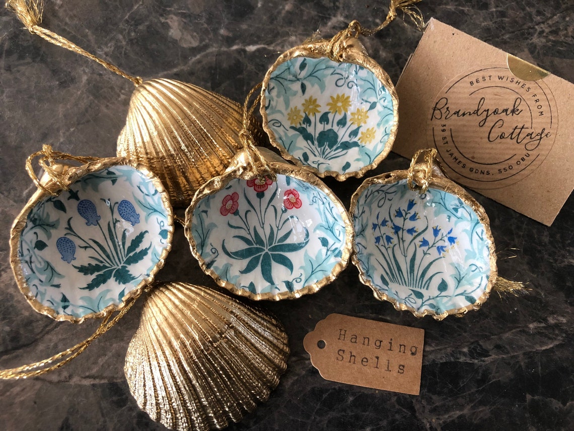 William Morris Spring Decor Cockle Shell Decorations - Etsy