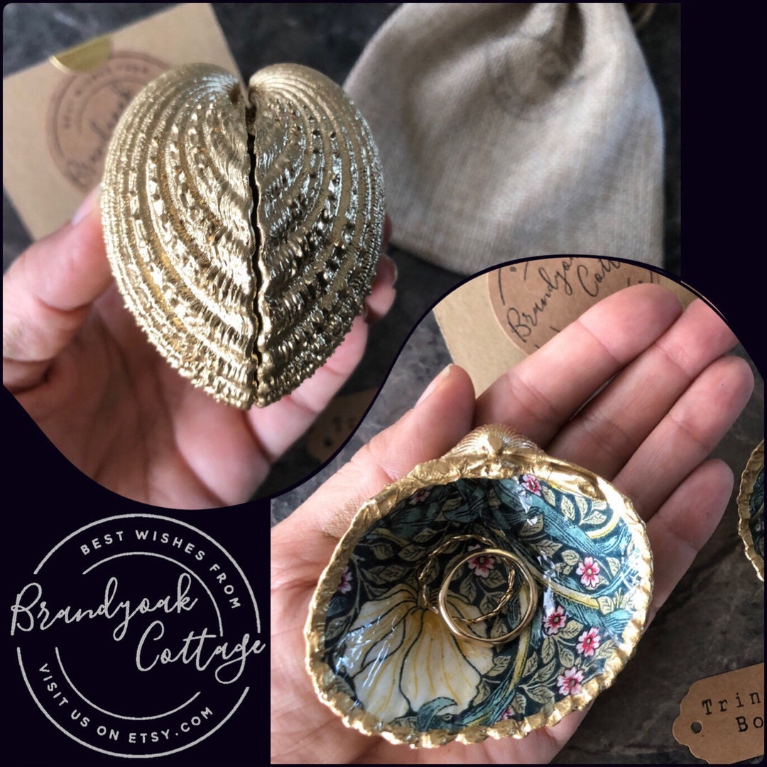 William Morris Trinket Box Dark Pimpernel Teal Green, Gold & Cream ...