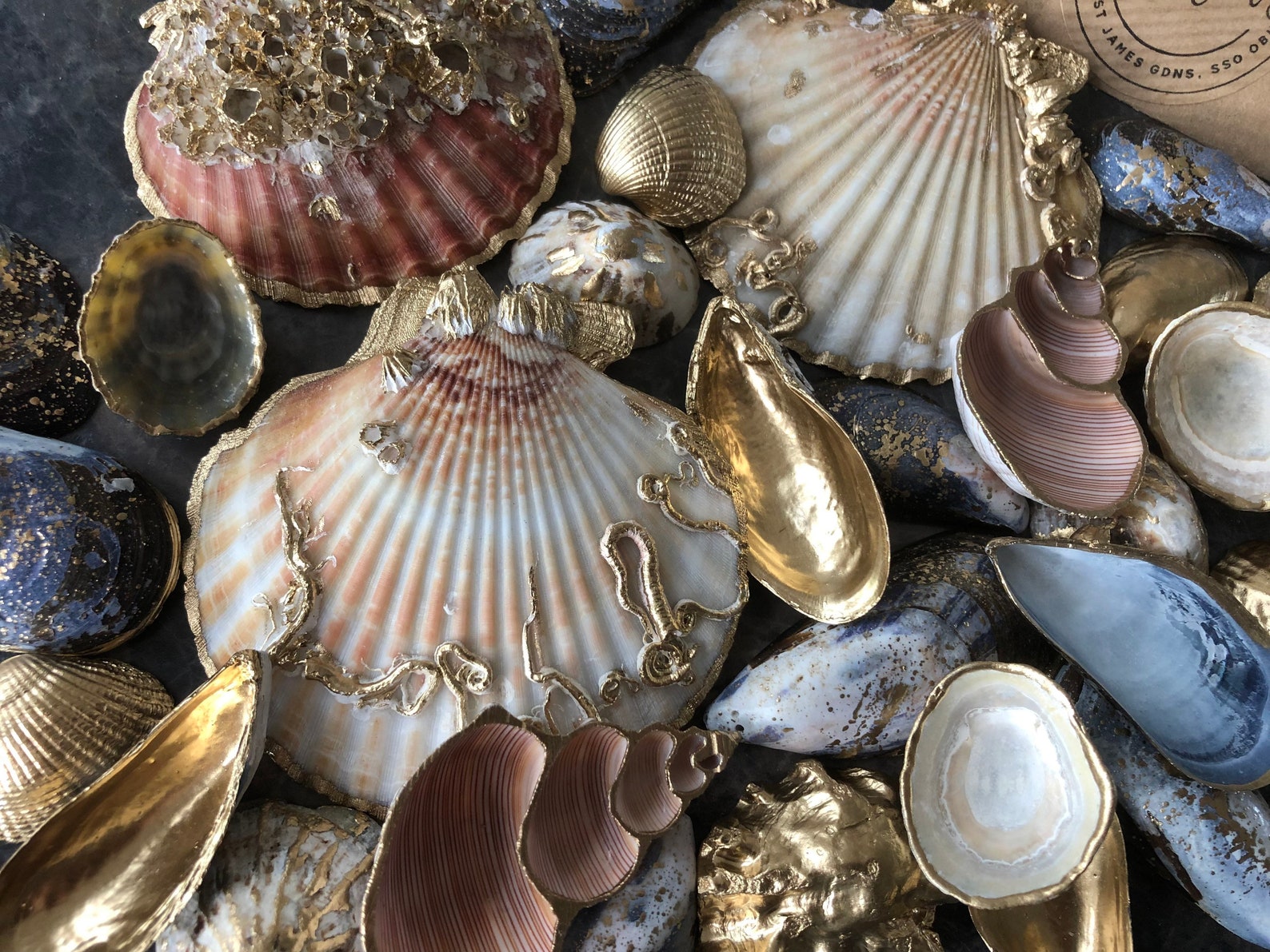 Gold Shell Decor 30 X Gilded Shells Coastal Decor Bulk Pack - Etsy
