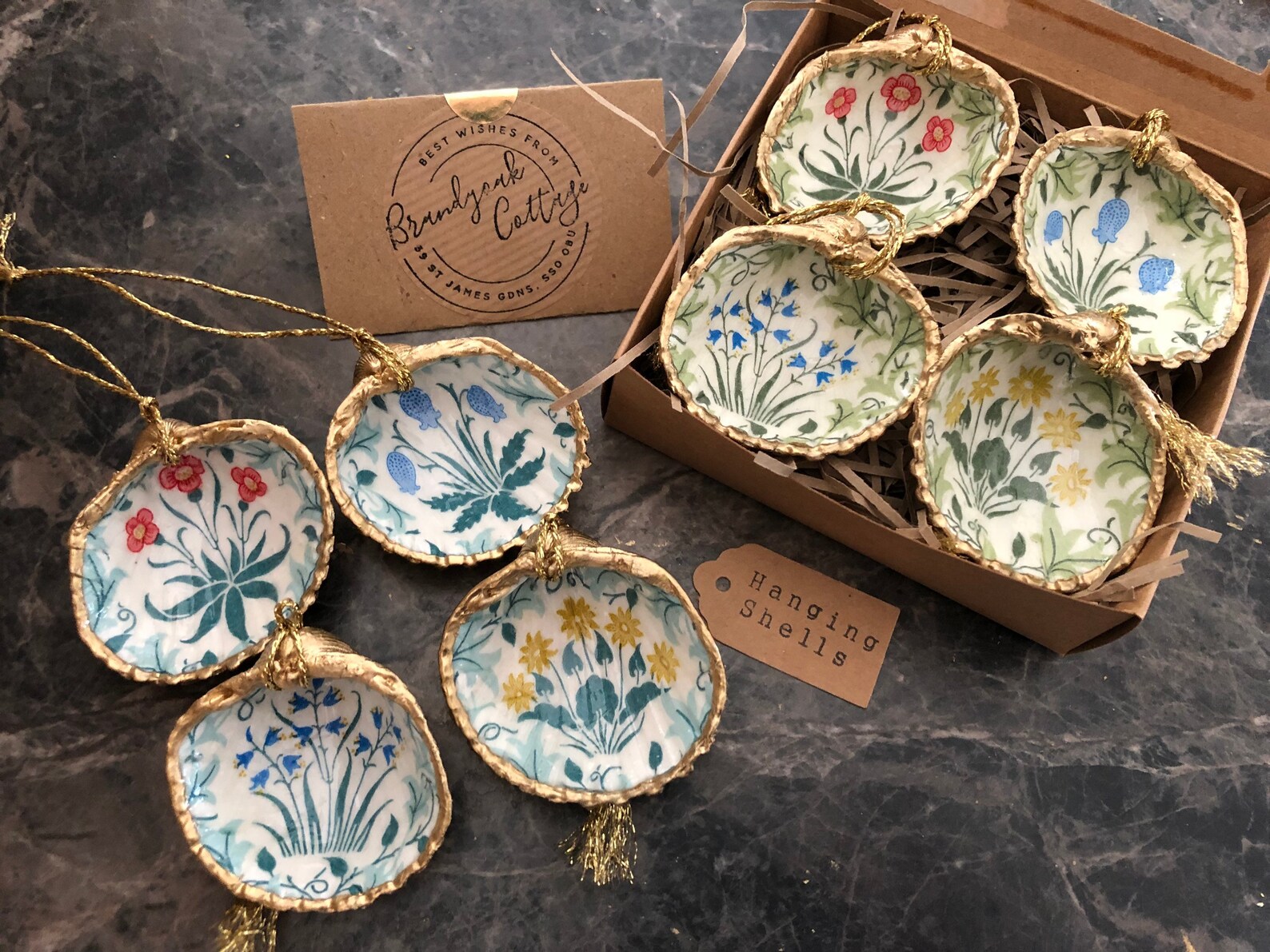 William Morris Spring Decor Cockle Shell Decorations | Alternative ...