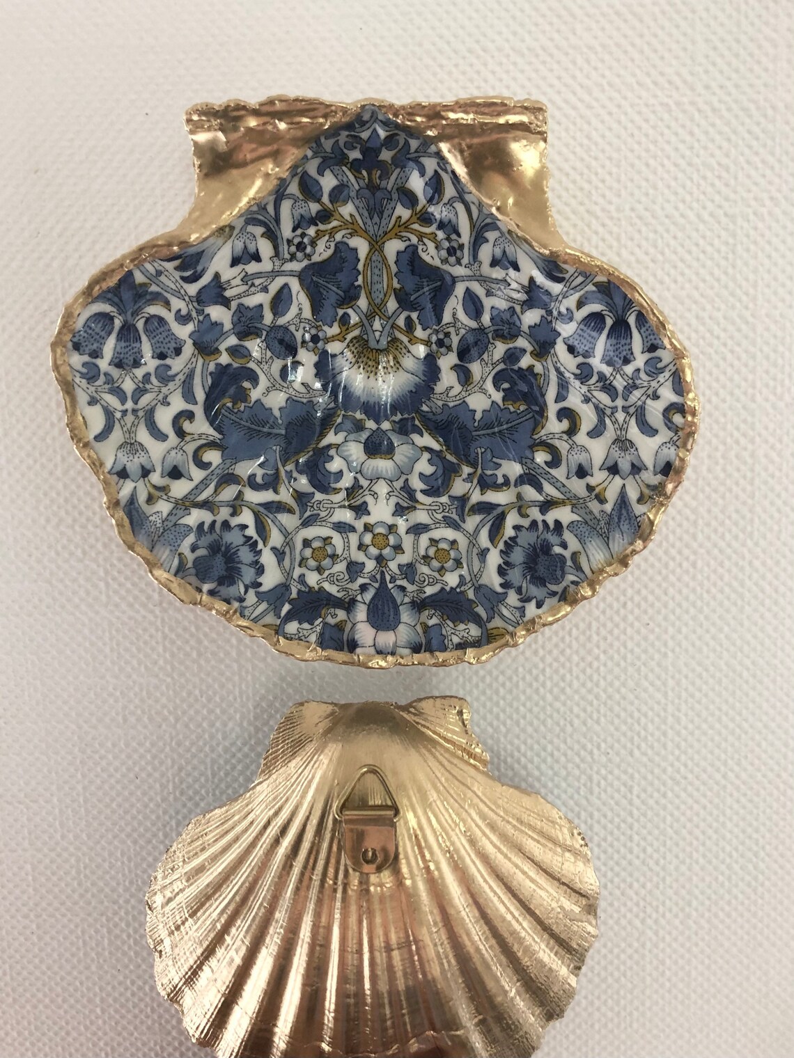 William Morris Shell Wall Hanging Decorative Shells in Lodden Blue ...