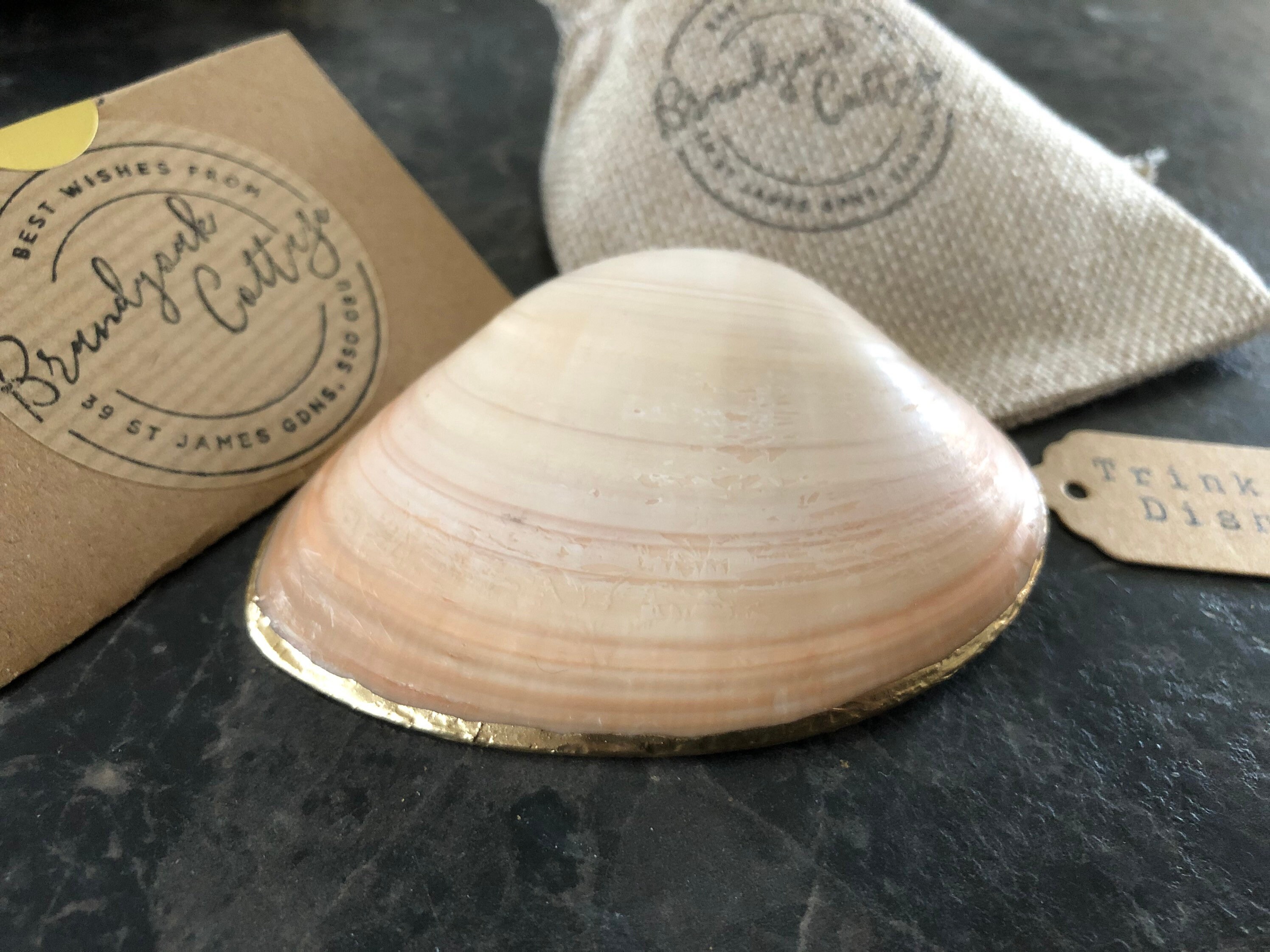 William Morris Clam Shell Ring Dish Compton Cream Pink Green | Etsy