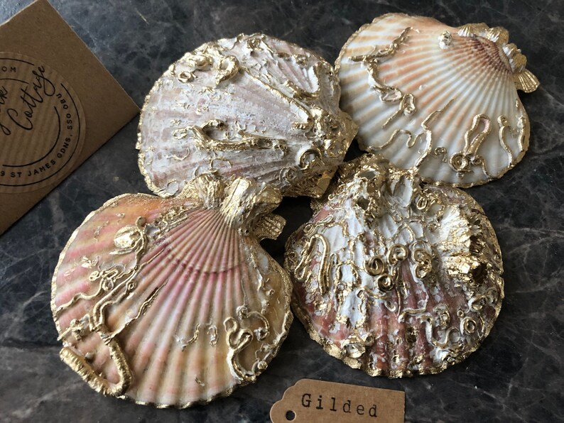 Gold Shell Decor 30 X Gilded Shells Coastal Decor Bulk Pack - Etsy
