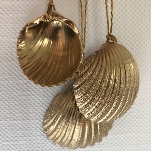 Bulk Gifts Gold Shell Wedding Favours Hanging Shell Decorations ...