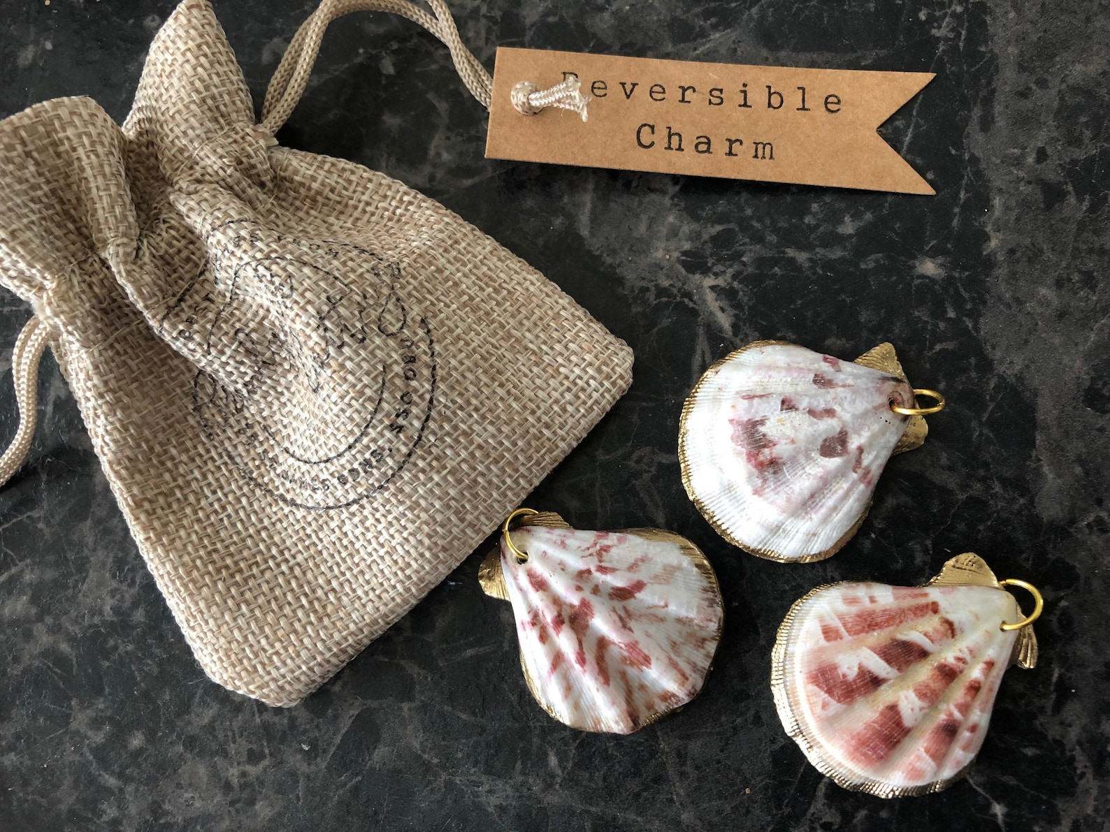 William Morris Strawberry Thief Bird Shell Pendant Necklace in | Etsy