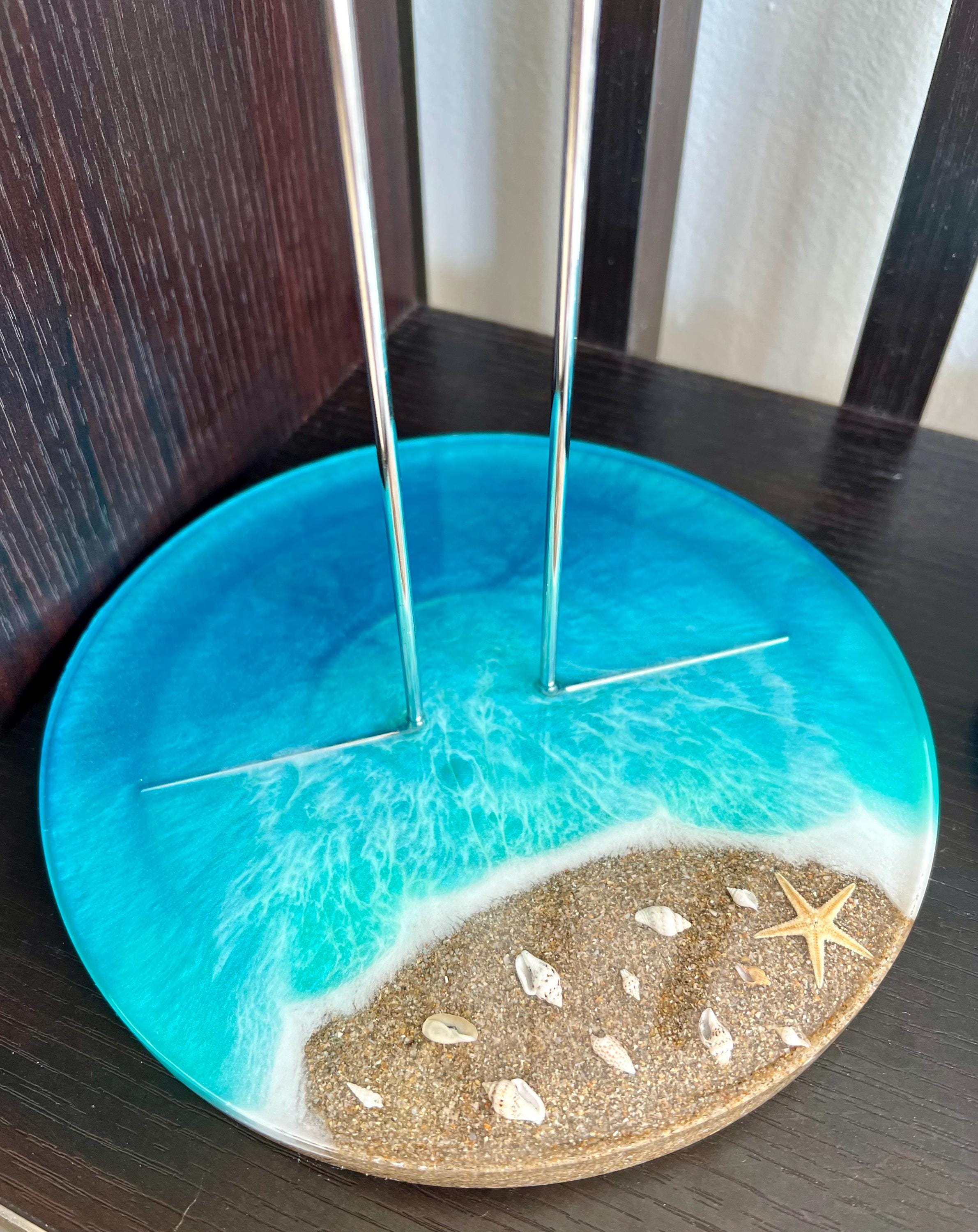 Custom Beach Themed Paper Towel / Napkin Holders - Sunset Beach - Set ...