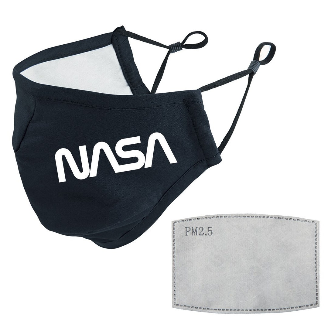 NASA Logo Protective Face Mask With Filter - Etsy