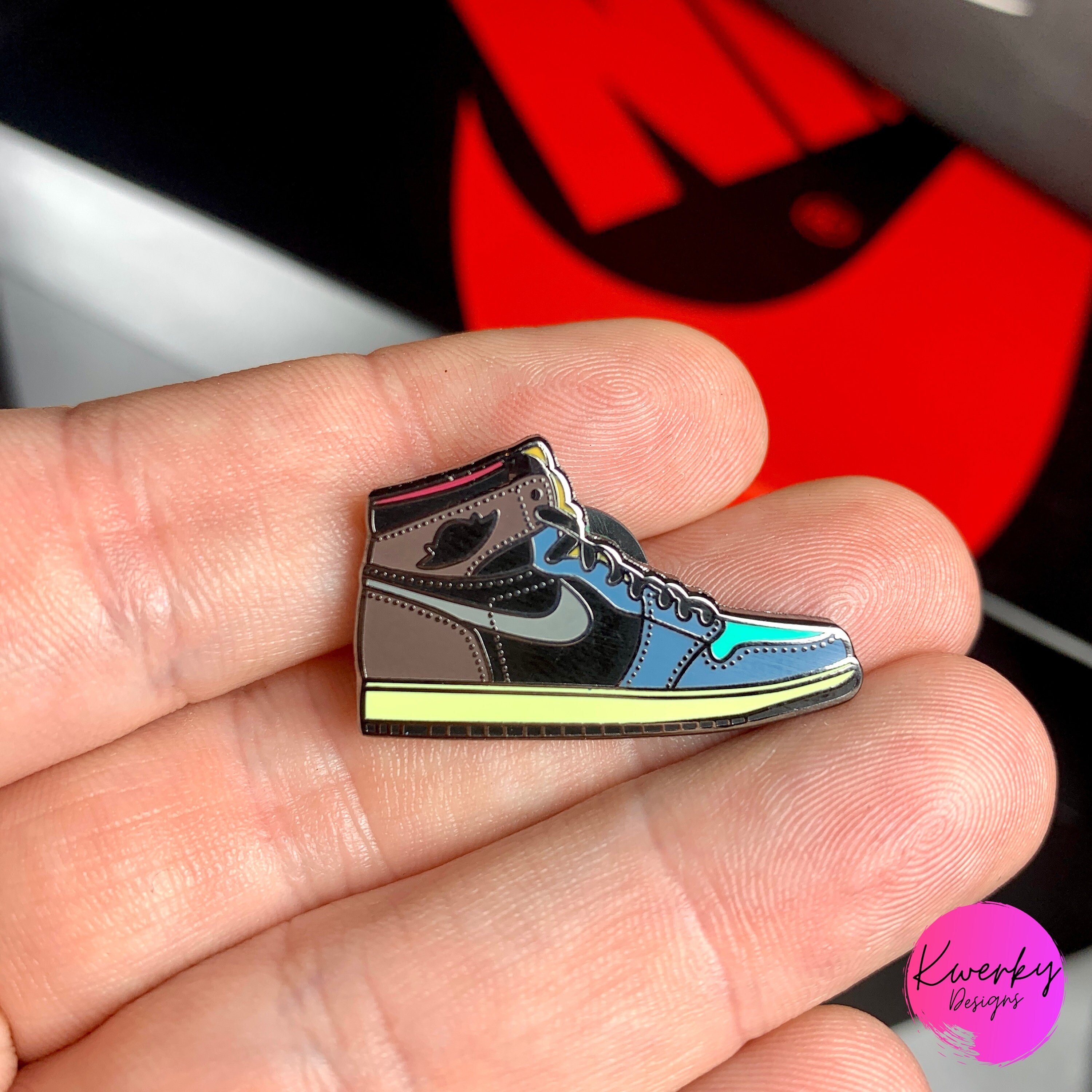 Nike Jordan 1 / Enamel Pin Badge / Nike Shoes / Tokyo Bio Hack | Etsy