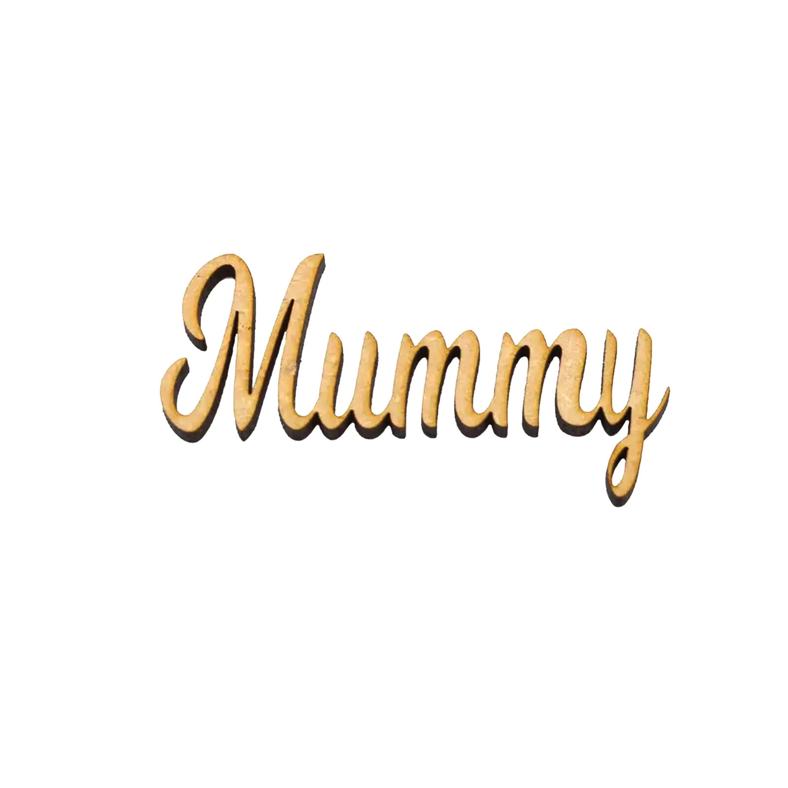 Wooden Script Word: 'mum' Craft Scrapbook Embellishment - Etsy UK