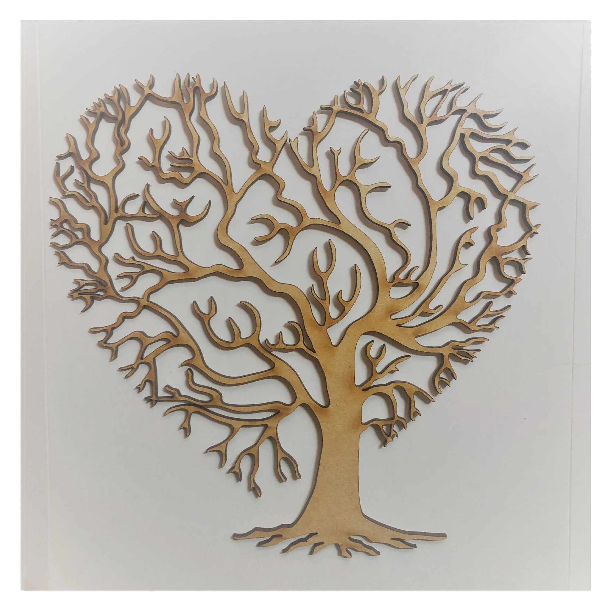 Family Tree Heart Shape With Small Roots Family Script Name & - Etsy UK