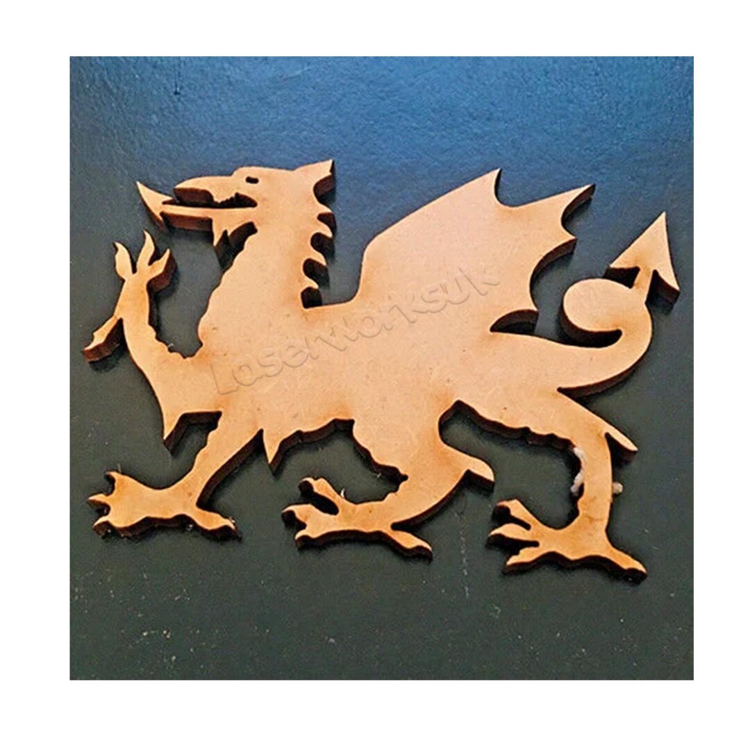 Laser Cut Welsh Dragon: MDF Craft Shapes, Embellishments - Etsy UK