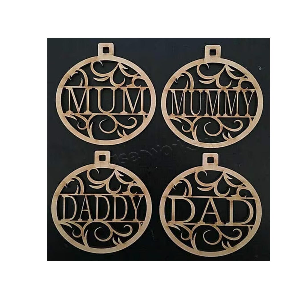 Personalized Christmas Bauble: MDF Holiday Ornament - Etsy