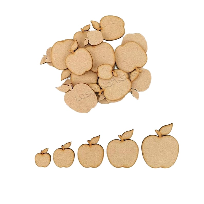 Teacher Apple MDF Craft Shapes, Wooden Embellishments - Etsy UK
