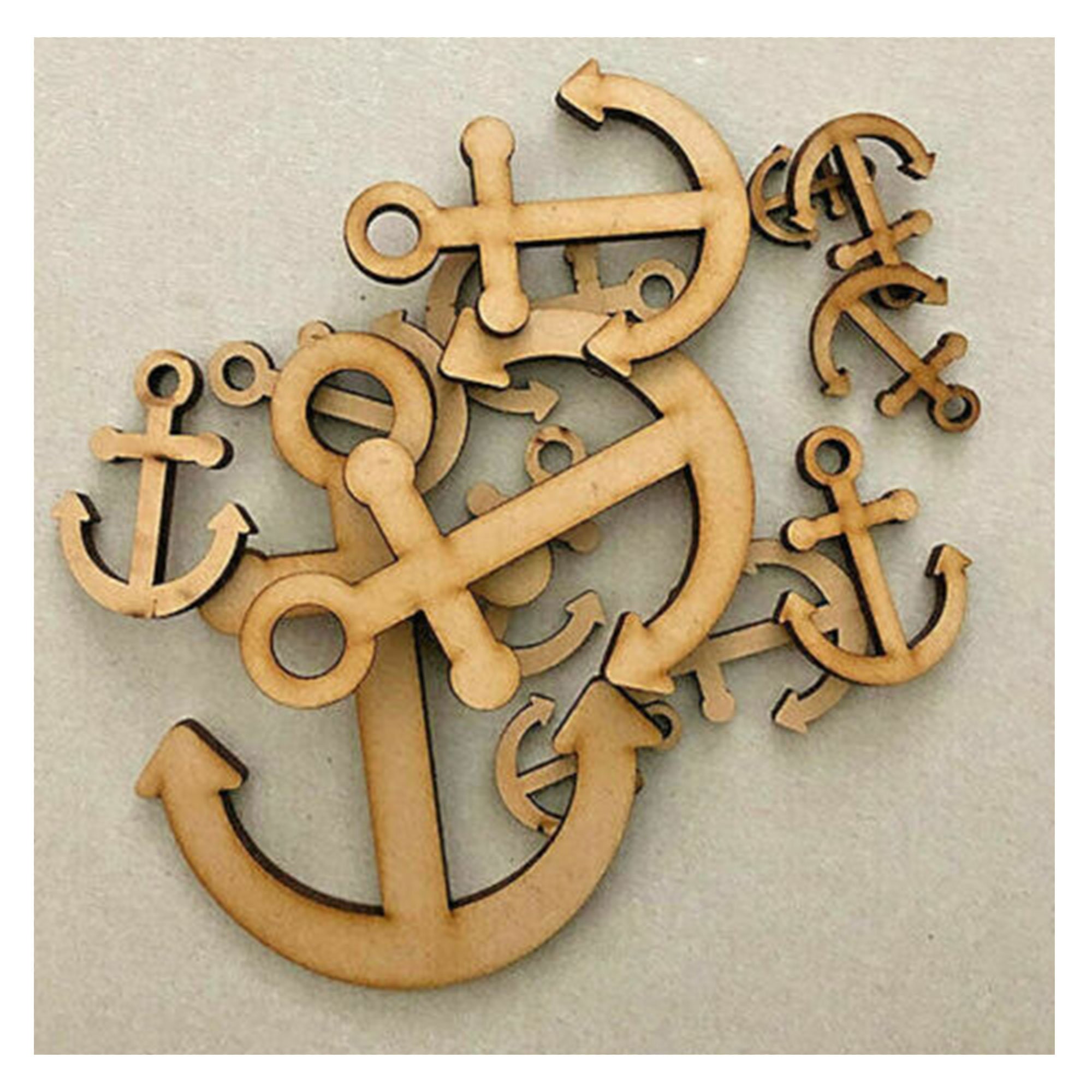 Wooden Anchor Shape: Nautical MDF Craft Embellishment - Etsy